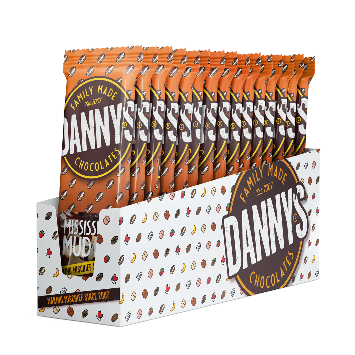 Mississippi Mud Pie - Danny's Mini Chocolate Bar SRP 15 x 40g – DANNY'S ...